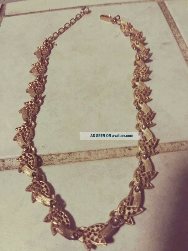 Vintage Crown Trifari 1959 Southampton Faux Diamond Necklace | #49820492
