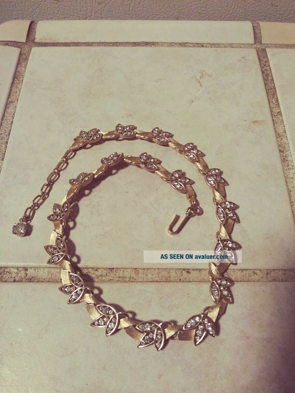 Vintage Crown Trifari 1959 Southampton Faux Diamond Necklace | #49820492