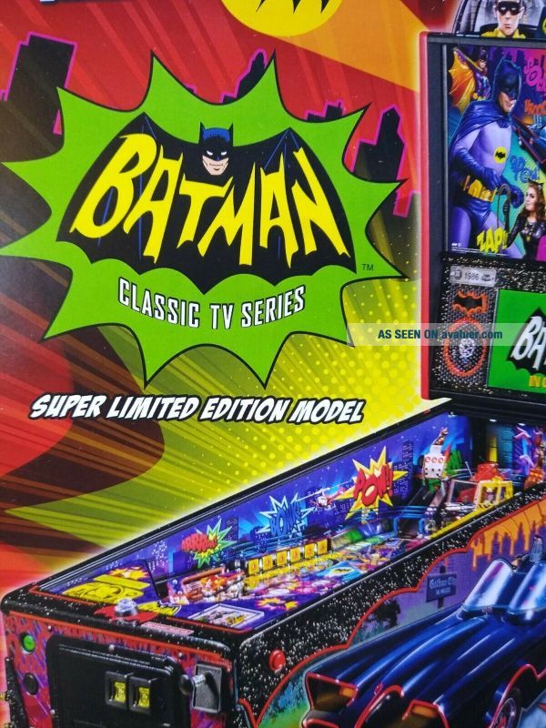Batman 66 Limited Ed Pinball Machine FLYER Hero Adam West | #49780396