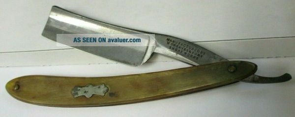 Vintage W. GREAVES & SONS SHEAFWORKS 13/16 " STRAIGHT RAZOR Horn Scales ...
