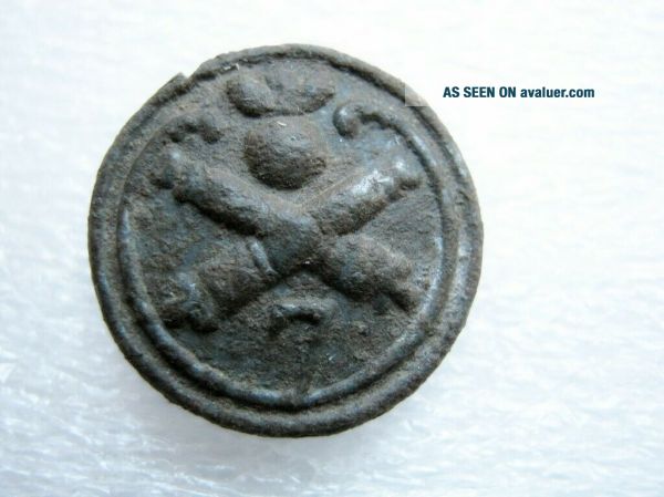 Relic Tin Button Of 7th Artillery Train Regiment Napoleon War 1812 ...