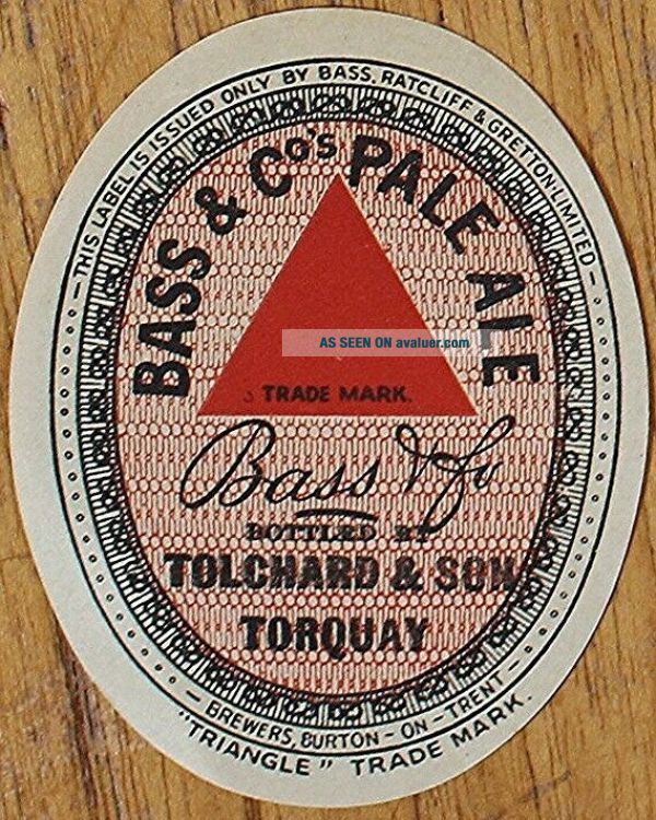 Bass & Co’s Pale Ale Bottle Label Bottled By Tolchard | #49851338