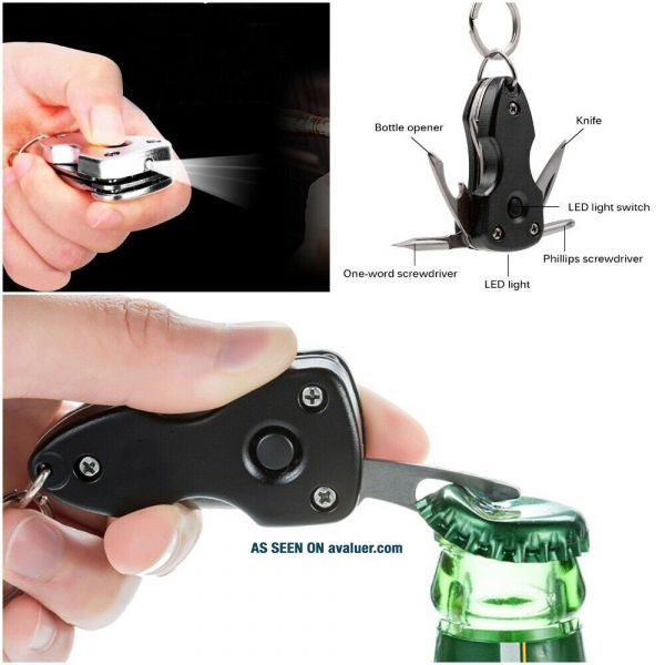 Bottle Opener Key Chain With LED Light And Key Ring | #49853124