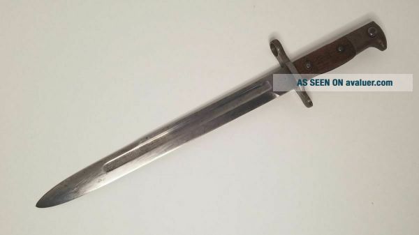 Krag Jorgensen Model 1892 Military Rifle Bayonet With Cavalry Scabbard ...