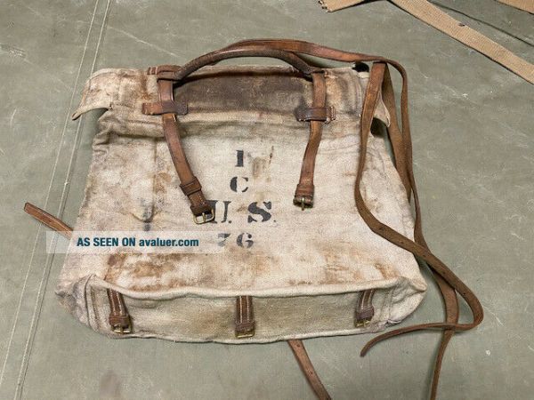 SPANISH AMERICAN WAR PRE WWI US ARMY M1902 ARTILLERY KNAPSACK PACK ...
