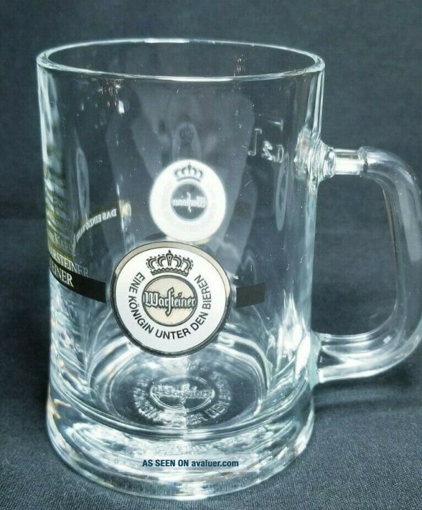 Warsteiner Glass Beer Mug Stein. 2L Eine Konigin Unter Den Bieren Das ...