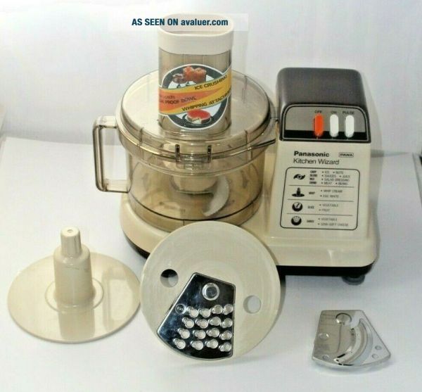 Vintage Panasonic Kitchen Wizard Food Processor Slicer Grater Appears ...