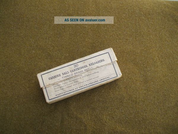Frankford Arsenal Carbine Ball Cartridges Box With Empty Cartridges ...