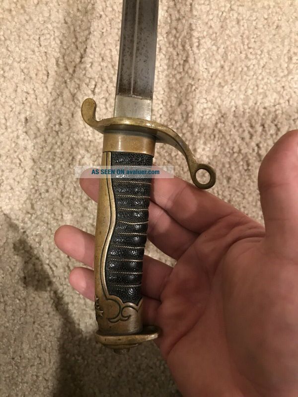 WW2 JAPANESE POLICE DAGGER SHORT SWORD AND SCABBARD | #49978441