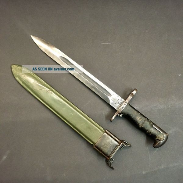 Wwii Us M1 Garand Bayonet Afh Good Shape Fighting Knife Dagger W ...