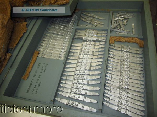 US WWII USN NAVY SHIP & AIRPLANE IDENTIFICATION MODELS KIT MERCHANT ...