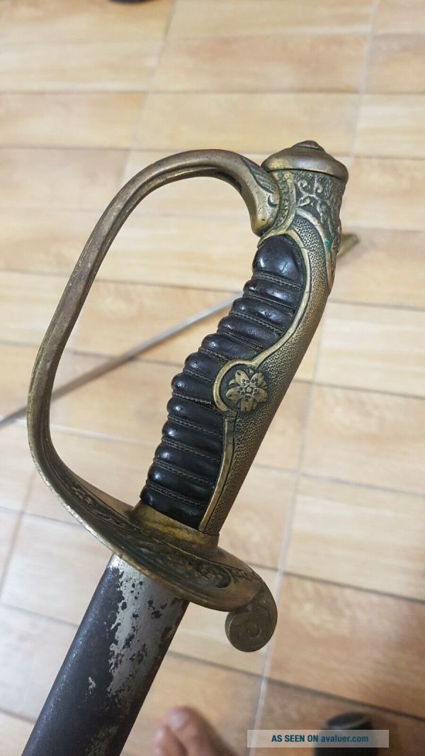 WWII JAPANESE ARMY COMPANY GRADE OFFICER TYPE 19 KYU GUNTO DRESS SWORD ...