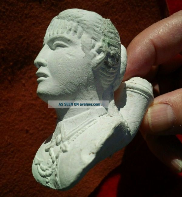 AUTHENTIC INDIAN ARTIFACT 3 " CLAY TRADE PIPE NATIVE AMERICAN LADY ...