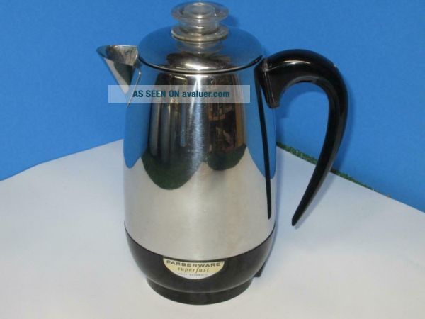 Vintage SW Farber FARBERWARE Superfast 8 Cup Percolator Coffee Pot ...