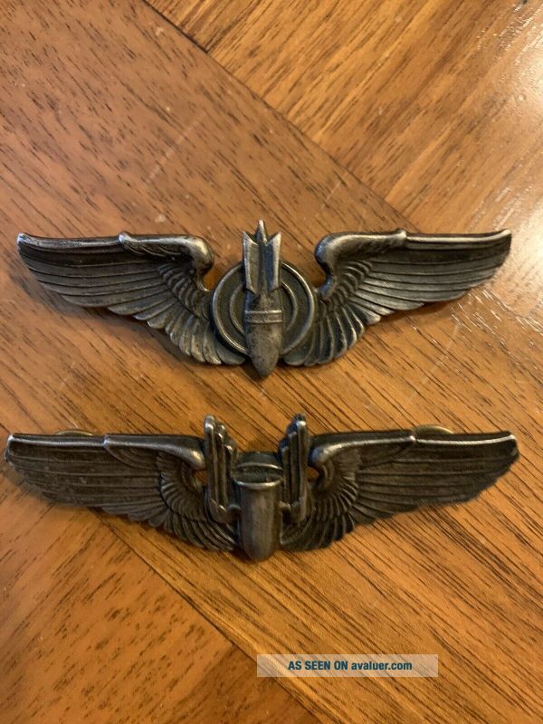 WW2 AAC Army Air Corps Sterling Gunner And Bomber Wing | #50039275