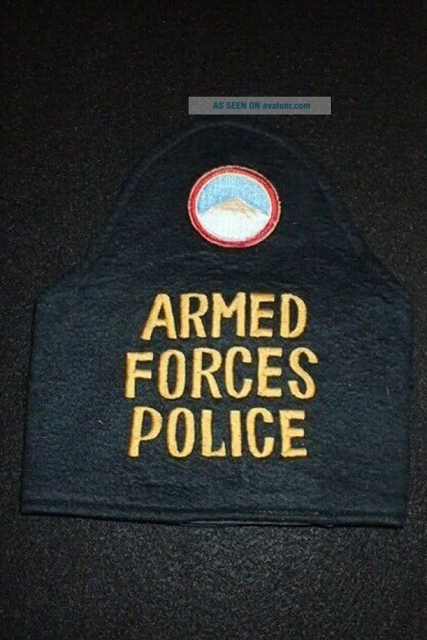 WW2 US Army Far East Command Armed Forces Police MP Armband Brassard ...