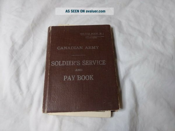 WW2 WWII Canada Canadian Women ' S Army Corps Soldiers Service & Pay ...