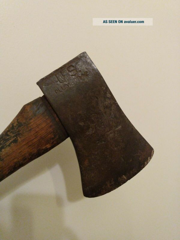 VINTAGE 1942 WW2 PLUMB US ARMY MILITARY HATCHET AXE | #50058245