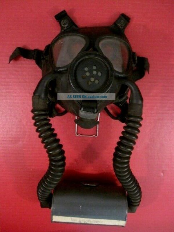 WWII Era US Navy USN ND Mark IV Gas Mask & Canvas Carry Bag - Dtd 1945 ...