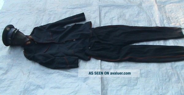 POLISH VERY OLD FIREFIGHTER UNIFORM With TROUSERS And CAP - BARGAIN ...