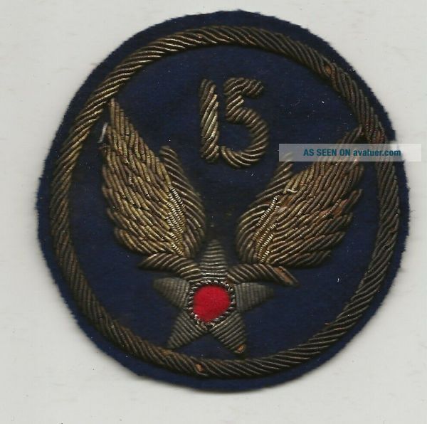 Italian Made Bullion 15th Us Army Air Force Shoulder Sleeve Patch ...