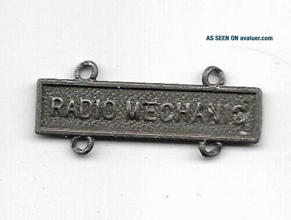 WWII AAF Radio Mechanic WAR ECONOMY Qualification Bar | #50098528