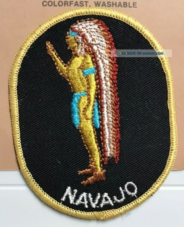 NIP Navajo Headdress Native American Indian Tribe Souvenir Embroidered ...