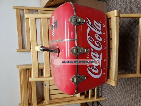 Vintage Coca Cola CoolBox AM/FM CD Player Powered Cooler | #50114232