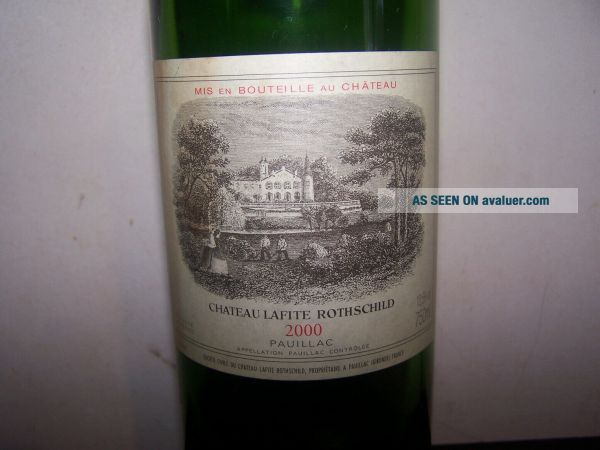 Bouteille Vide Vin Chateau Lafite Rothschild 2000 Empty Wine Bottle ...