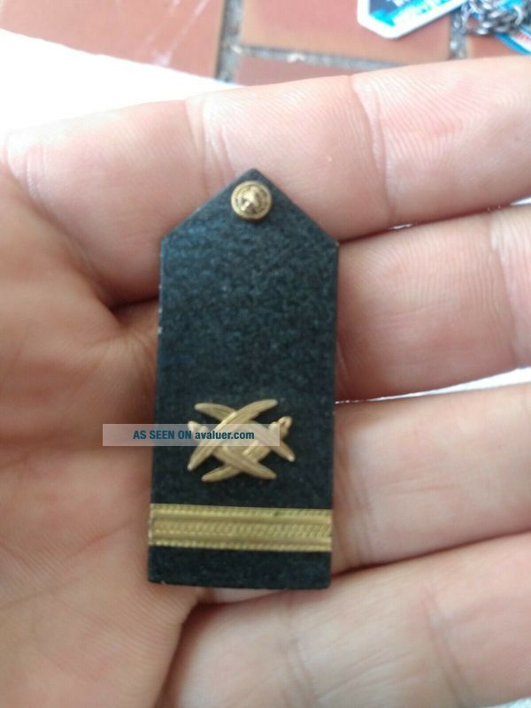 WW2 US Navy Officers Sweetheart Sterling Silver Shoulder Board | #50128839