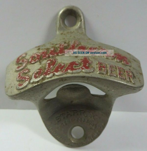 Vintage 1940 ' S SOUTHERN SELECT BEER Starr X Wall Mounted Bottle ...