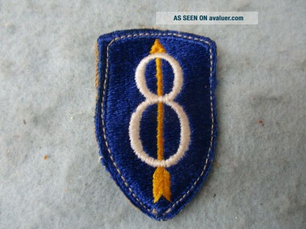 WWII US Army Patch 8th Division Pathfinder Shirt Material Normandy ...