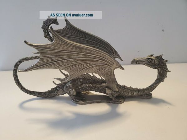 Vintage 1986 Ral Partha Pewter Winged Dragon Dungeons & Dragons Figure ...