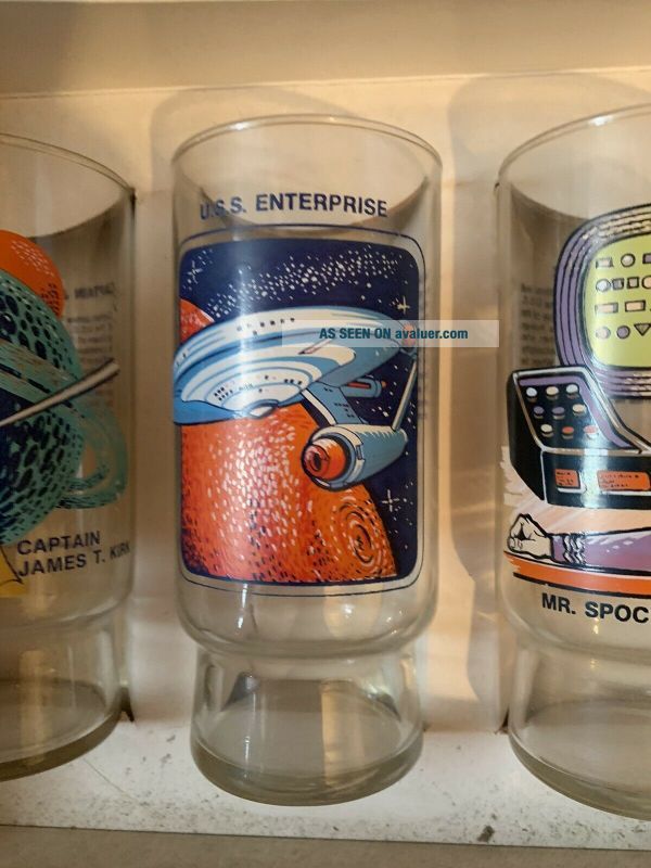 Set Of 1978 Star Trek Glasses From Dr. Pepper In The Box | #50270935