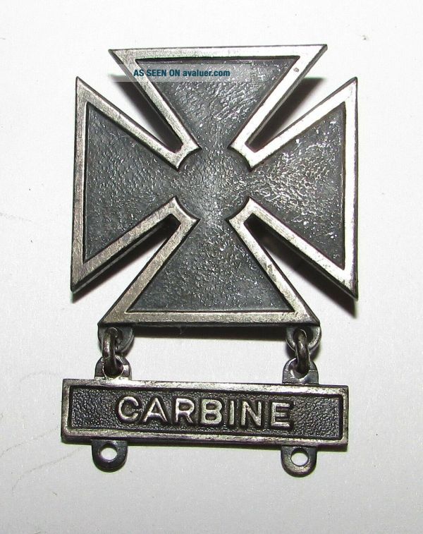 STERLING WW2 CARBINE MARKSMAN BADGE UNITED STATES ARMY | #50240934