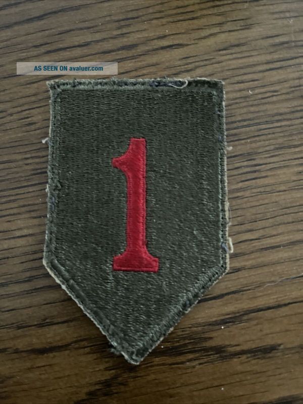 WWII US Army 1st Infantry Division Big Red One Shoulder Patch | #50247689