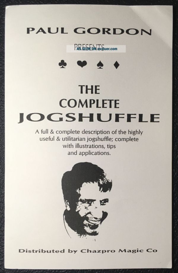 Vintage 2000 The Complete Jogshuffle Magic Book By Paul Gordon | #50319651