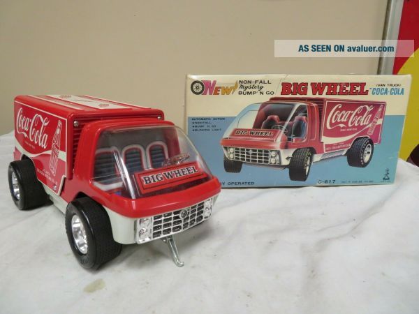 Vintage 1973 BIG WHEEL COCA COLA Battery Operated Truck - Rare ...