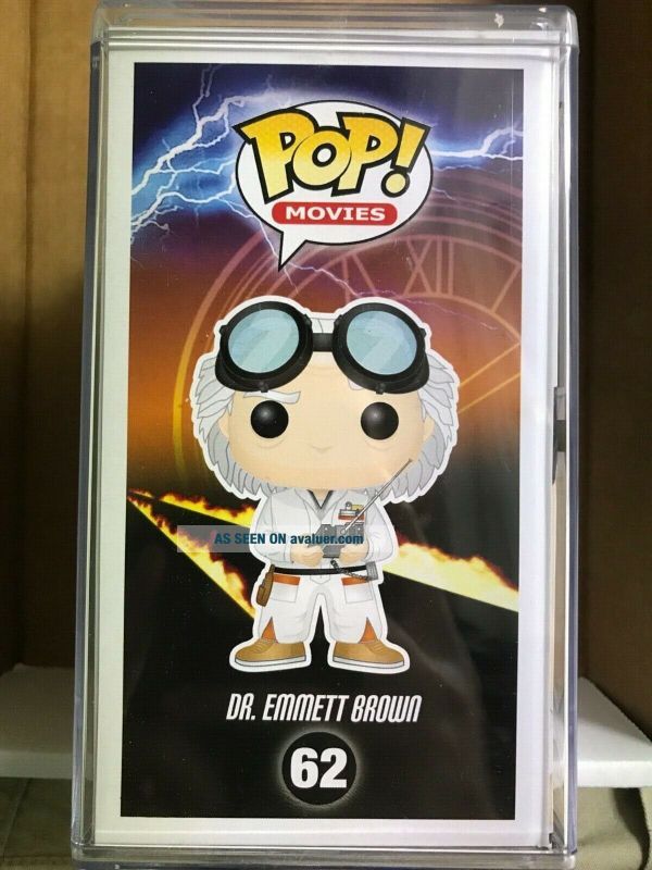 Funko POP 62 Dr Emmett Brown GITD Glow Convention Exclusive Back To The ...