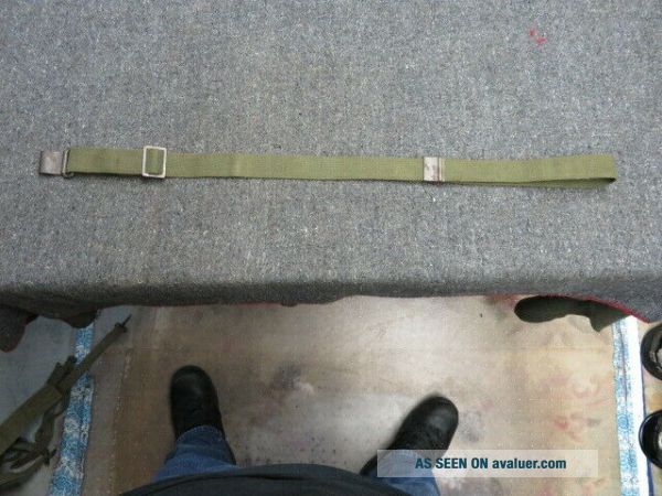 US GI M1 GARAND RIFLE GREEN WEB SLING - “MRT” MARKED | #50304762