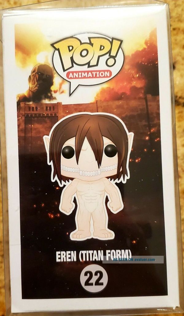EREN JAEGER TITAN FORM FUNKO POP ATTACK ON TITAN 22 AND CASE | #50358047