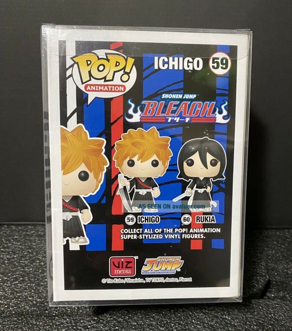 Funko Pop Anime 59 ICHIGO Bleach Hot Topic Pre Release Exclusive ...