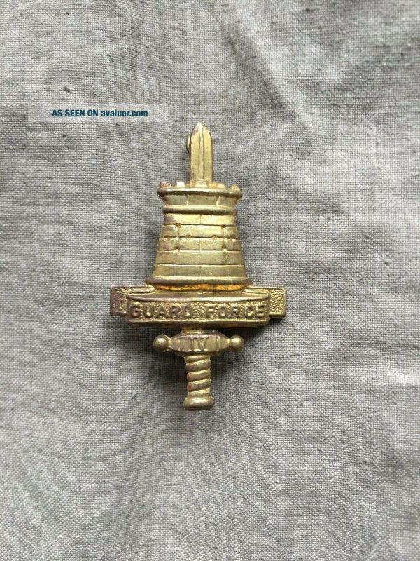 Rhodesian Rhodesia Guard Force Cap Badge - UDI Rhodesian Bush War ...