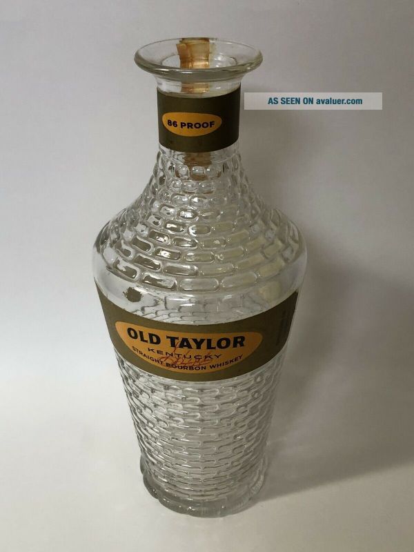 Vintage Old Taylor Kentucky Straight Bourbon Whiskey Bottle | #50411629
