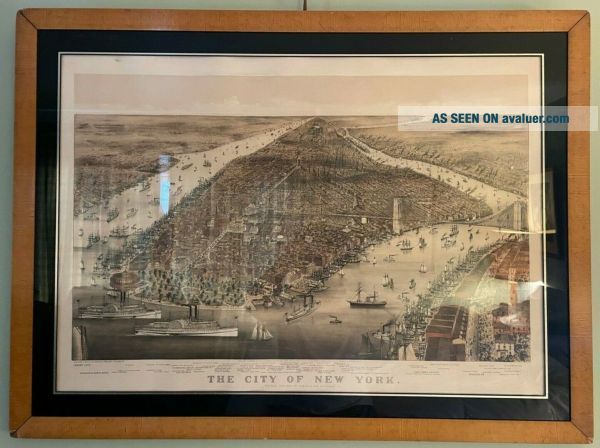 Large Folio Currier And Ives Hand Colored Lithograph | #50428919