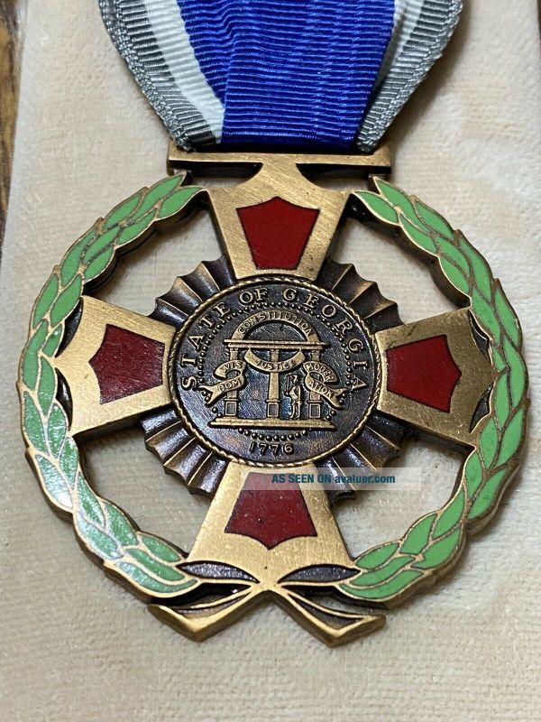 US Georgia Army National Guard Meritorious Service Medal Estate General ...