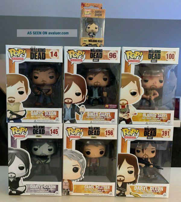 Funko Pop Television The Walking Dead (x7) Daryl/Carol - NIB | #50451013