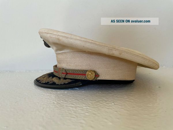 Major Plachta WWI WWII USMC Marine Corps Field Grade Officer Dress Cap ...
