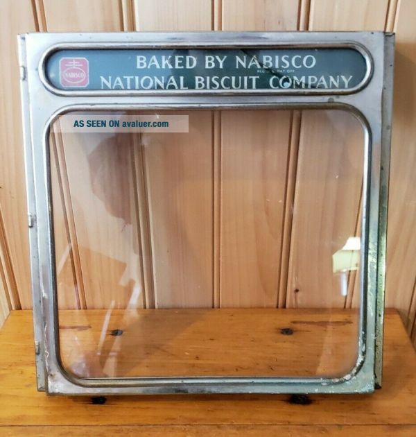 Vintage NABISCO (National Biscuit Company) Display Glass Top Tin Box ...