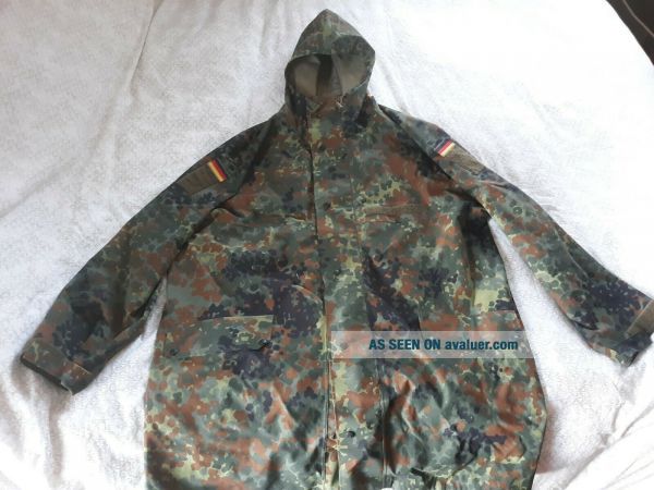 German Army Goretex Waterproof Parka Military Coat Jacket Camouflage ...
